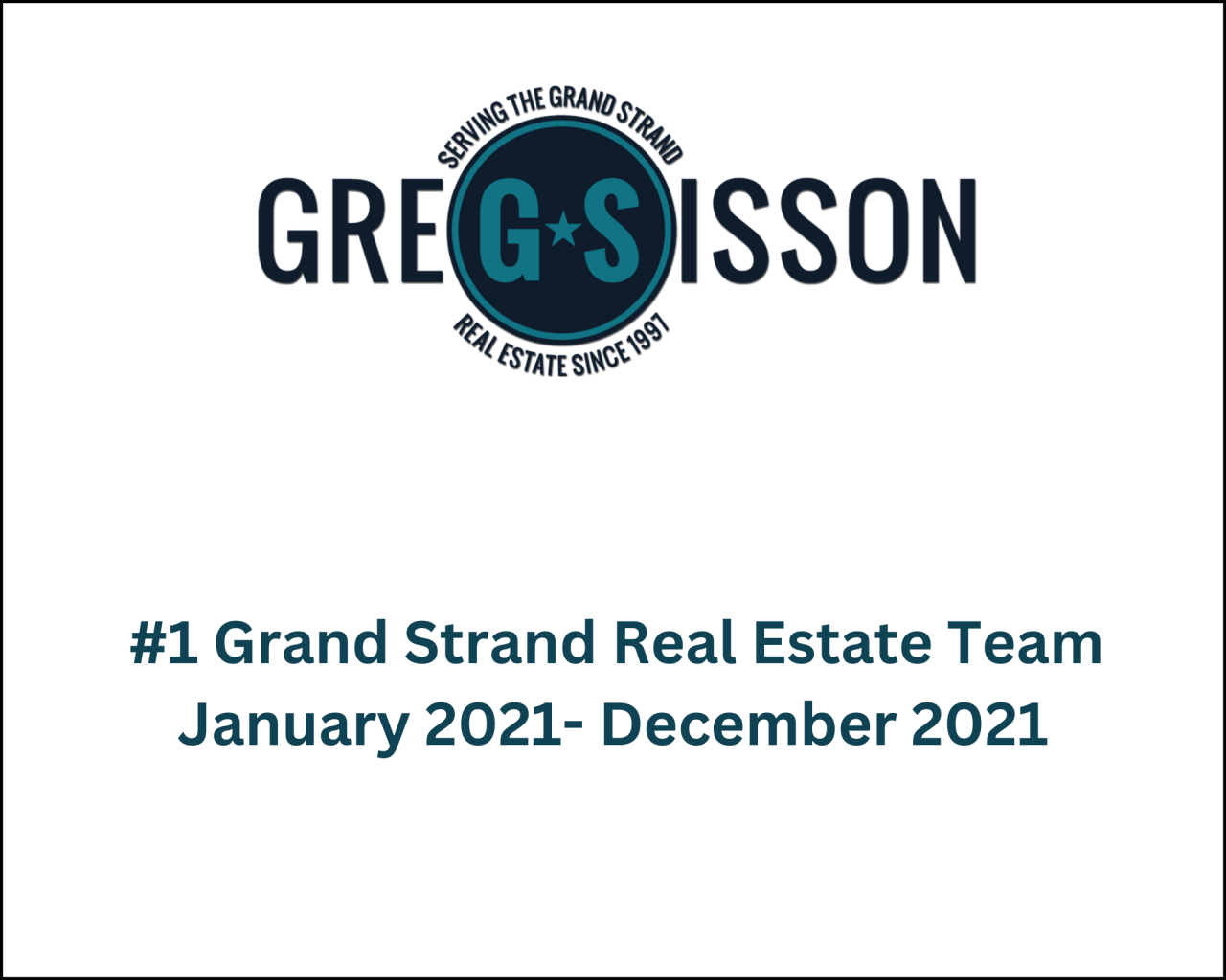 2021 #1 Grand Strand Real Estate Team | Greg Sisson